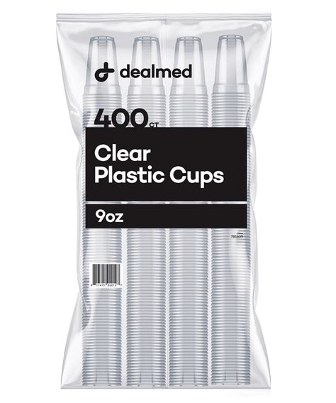 Dealmed 9 Oz Disposable Plastic Cups 100 Recyclable Cups For Doctor