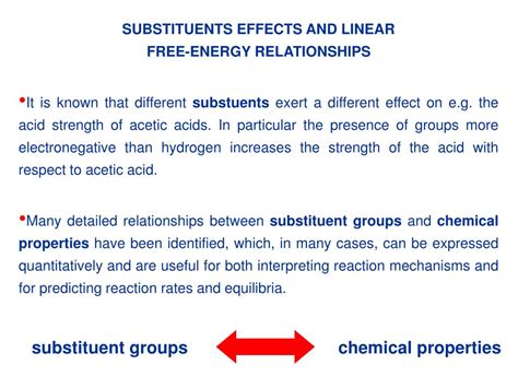 Ppt Substituents Effects And Linear Free Energy Relationships Powerpoint Presentation Id4209089