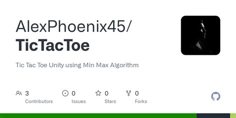Github Alexphoenix Tictactoe Tic Tac Toe Unity Using Min Max Algorithm