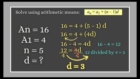 Arithmetic Sequence And Means And Geometric Sequence And Means Youtube