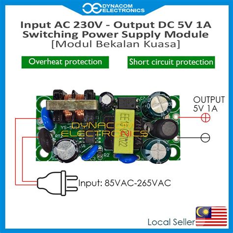 Dc 5v 1a 5v 2a 12v 1a 12v 2a Ac To Dc Switching Power Supply Module [modul Bekalan Kuasa