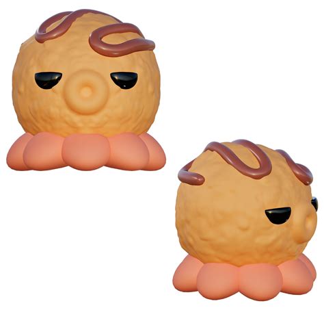 3d Rendering Of Battered Fried Squid With Sauce 28694232 Png