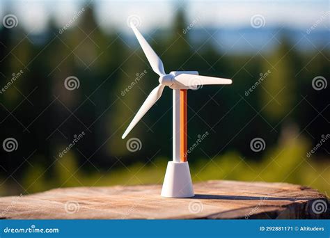 A Miniature Desktop Wind Turbine Model Stock Image Image Of Model