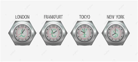 Clock Different Time Zones Design Second Difference Vector Design