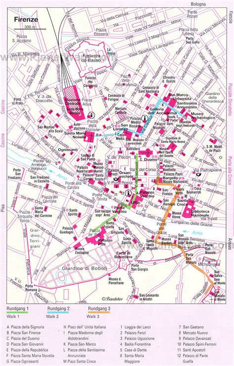 Printable Walking Map Of Florence Printable Maps Online