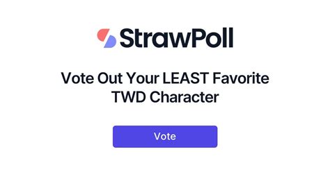 The Walking Dead Character Elimination Poll R Thewalkingdead