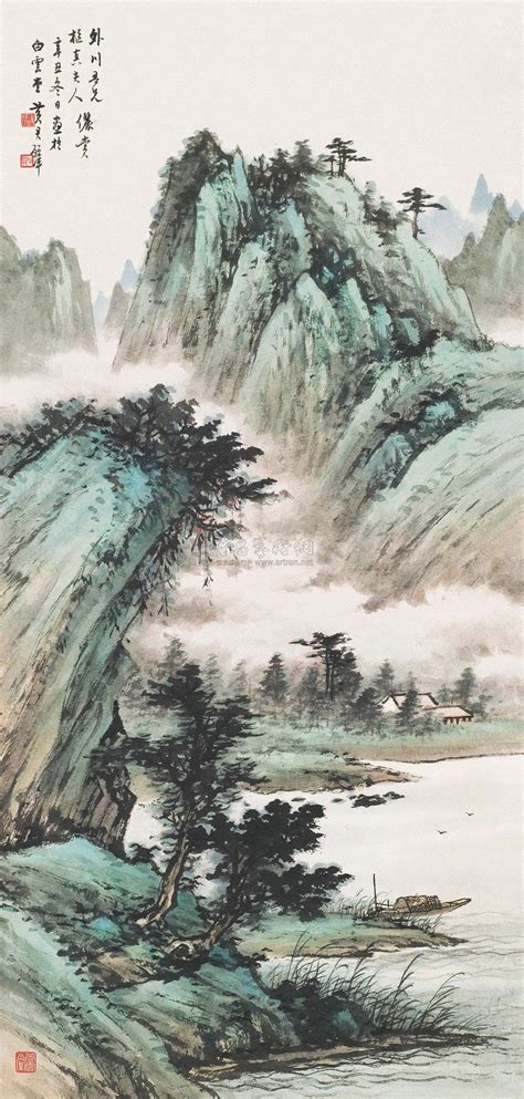 黄君璧 1961年作 青山积翠 镜片上海泓盛 2010春季拍卖会上海泓盛拍品价格图片拍卖专场拍卖会预展拍卖会结果卓克拍卖频道