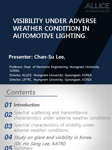 Visibility Under Adverse Weather Condition Pdf Optics Physical