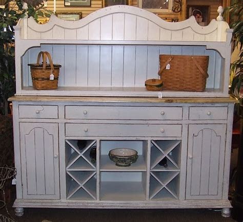 Cottage Style White Buffet W Hutch Buffets And Sideboards Houston By StillGoode