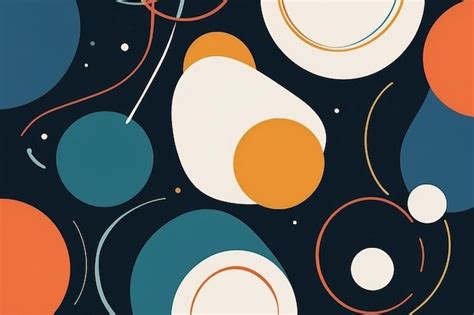 Premium Photo Geometry Minimalistic Artwork Poster With Simple Shape