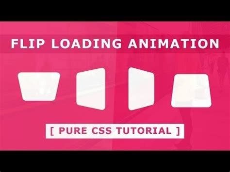 Flip Loading Animation CSS Loading Page Animation Effects Pure CSS