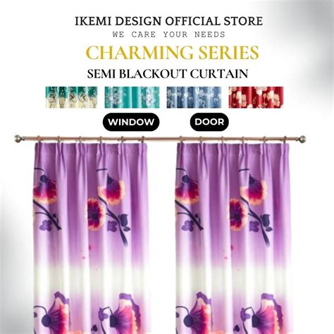 Lbh1 Kemi Langsir Pintu Tingkap Curtain Window Tingkap Dapur Pintu Semi Blackout Ready