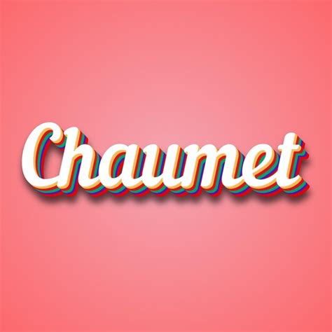 Premium Photo Chaumet Text Effect Photo Image Cool