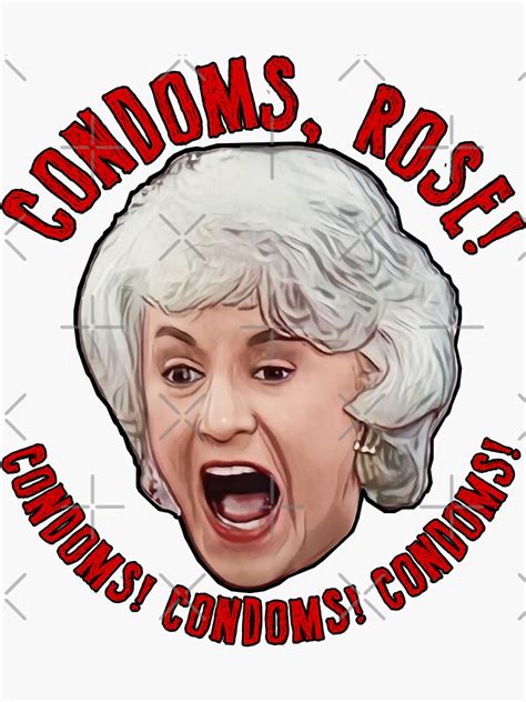 Attractive The Ability Convey Humorous Lines Golden Girls Condoms Rose