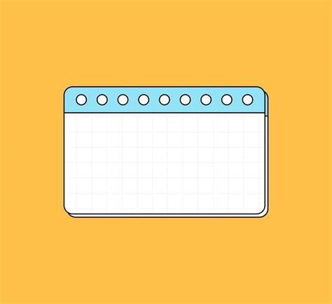 Colorful Grid Notepad With Binder Holes 59305601 Vector Art At Vecteezy