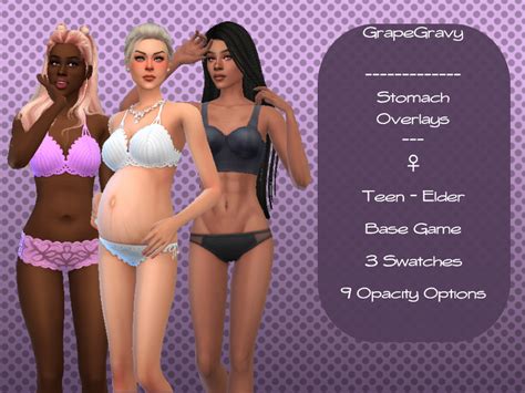 Stomach Overlays The Sims 4 Catalog