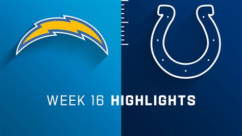 Los Angeles Chargers Vs Indianapolis Colts Highlights Week 16