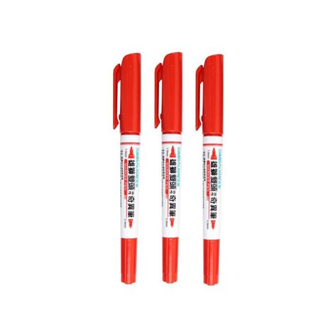 3pcs Dual Side Marker Pen Bold Fijne Punt Zwart Bl Grandado