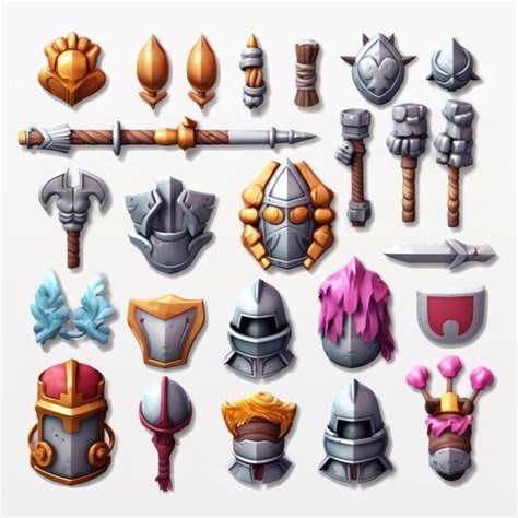 Premium Photo A Collection Of Different Types Of Armor Including One That Has A Lot Of