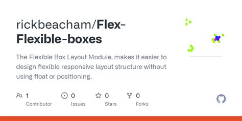 GitHub Rickbeacham Flex Flexible Boxes The Flexible Box Layout Module Makes It Easier To
