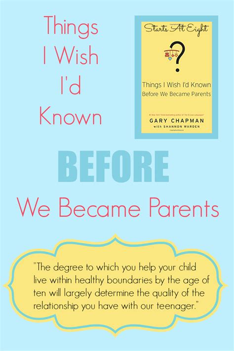 Things I Wish Id Known Before We Became Parents StartsAtEight