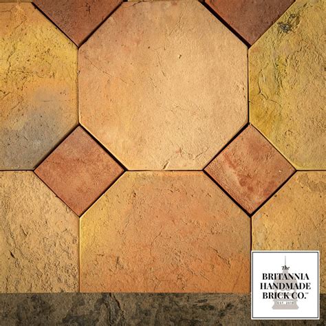 Octagonal Pamment Floor Handmade Period Style Buff And Red Tiles In A