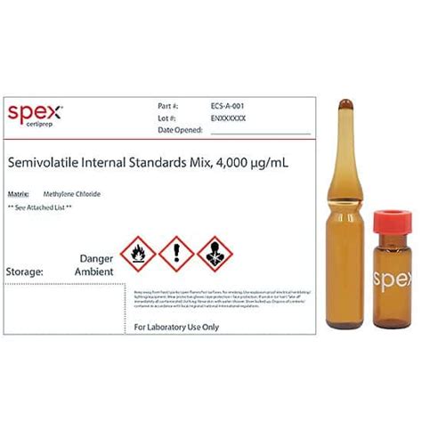 Spex CertiPrep ECS A 001 Semivolatile Internal Standards Mix 4 000 µg