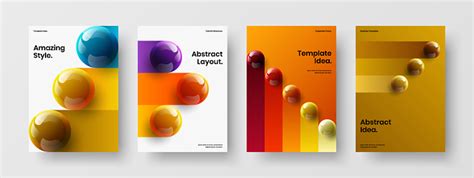 기하학적 3d 구 법인 커버 컨셉 컬렉션 추상 엽서 A4 디자인 벡터 템플릿 구성 A4 용지에 대한 스톡 벡터 아트 및 기타 이미지 A4 용지 개체 그룹 고급