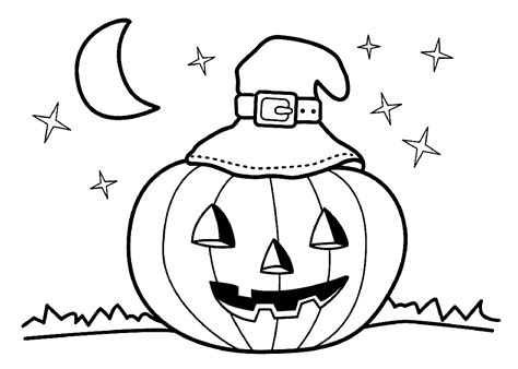 Jack O Lantern Coloring Page Preschool