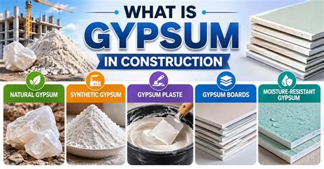 Gypsum In Construction Types Formula Uses And Benefits Explained