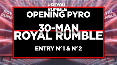 Wwe Royal Rumble 23 Opening Pyro And N°1 And N°2 Entrances Youtube