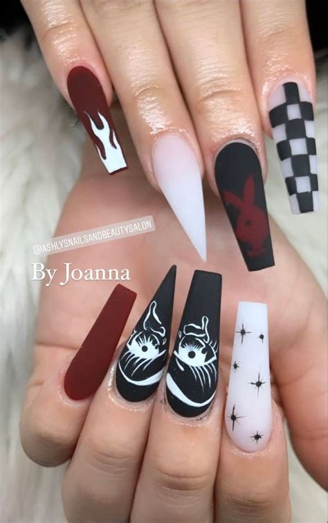 E Girl Edgy Nail Design Type Vibe Edgy Nails Nails Mani Pedi