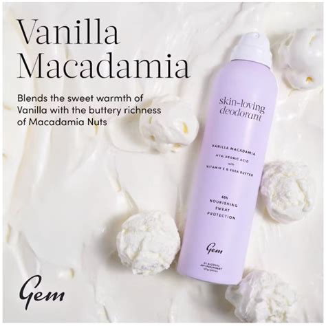 Buy Gem Care Skin Loving Deodorant Vanilla And Macadamia 207ml Online