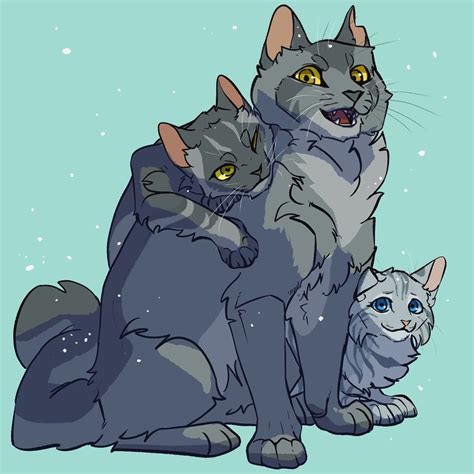 Graystripe Stormfur And Feathertail Warrior Cats And 1 More Drawn By Fugufugusunburst55