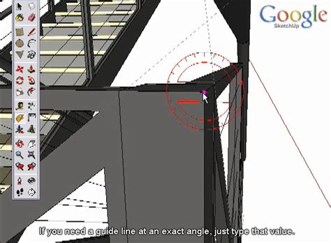 How To Use A Protractor In Google SketchUp Toolbar Drawing And Graphics