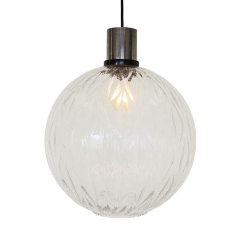 Globe Pendant Made Of Glass 1960s 1300