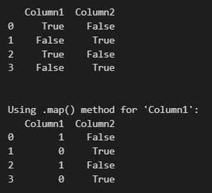 Map True False To In A Pandas Dataframe Geeksforgeeks