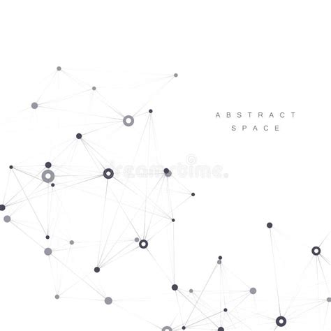 Vector Connection Abstract Molecules Science And Technology Graphic Design Background Stock