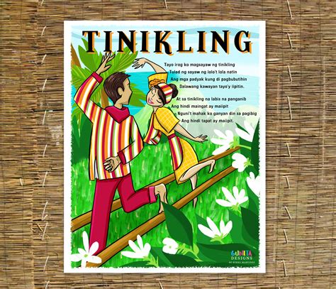 Tinikling Folk Dance Filipino Art Instant Digital Print Etsy