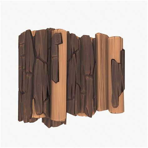 Stylized Logs 3d Model 12 Ma Fbx Obj Free3d