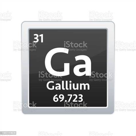 갈륨 기호 주기적인 테이블의 화학 적 요소 벡터 스톡 일러스트레이션입니다 0명에 대한 스톡 벡터 아트 및 기타 이미지 0명 3차원 형태 건강관리와 의술 Istock