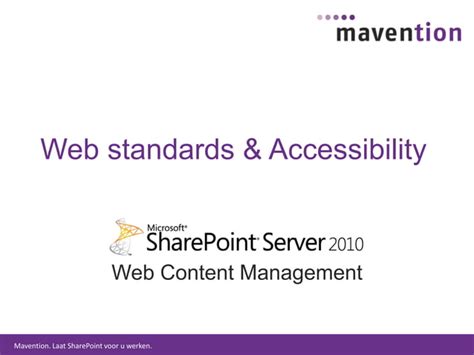 Sharepoint 2010 Web Standards And Accessibility Pptx Web Design And Html Internet