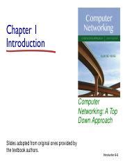 Week02 Pdf Chapter 1 Introduction Computer Networking A Top Down