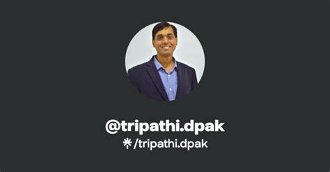 Deepakkumar Tripathi 🢅 On Linkedin Tripathidpak Instagram Linktree