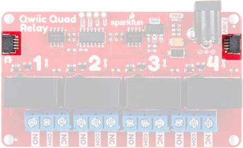Qwiic Quad Relay Hookup Guide - SparkFun Learn