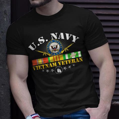 Us Navy Vietnam Veteran Usa Flag Vietnam Vet Flag Unisex T Shirt Mazezy