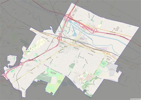 Map Of Utica City New York Thong Thai Real