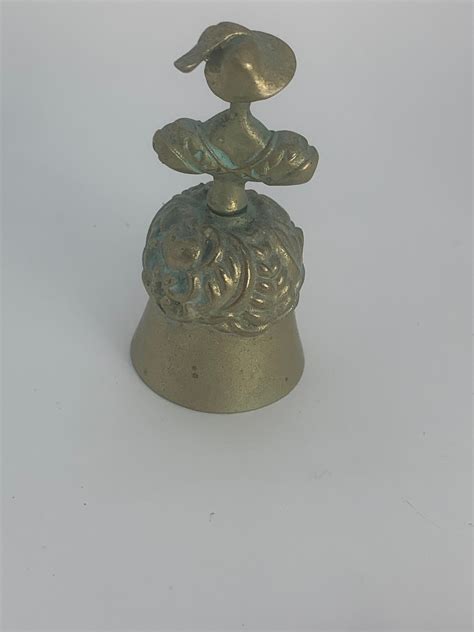 Vintage Brass Lady Bell Etsy