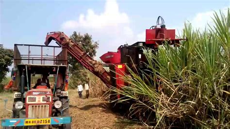 Sugar Cane Harvester In India Youtube
