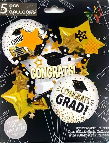Bouquet Globos Estrella Graduado Grado Graduación MercadoLibre